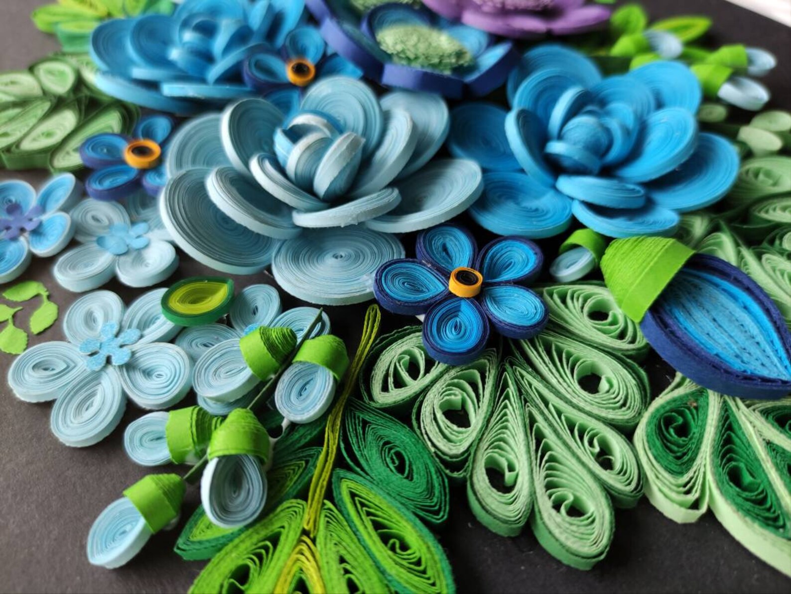 Paper Quilling Wall Art /unframed /quilling Wall Hanging/quilling Wall ...
