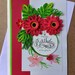 Red Colour Quilled Birthday Card/paper Flowers Cards/card for - Etsy