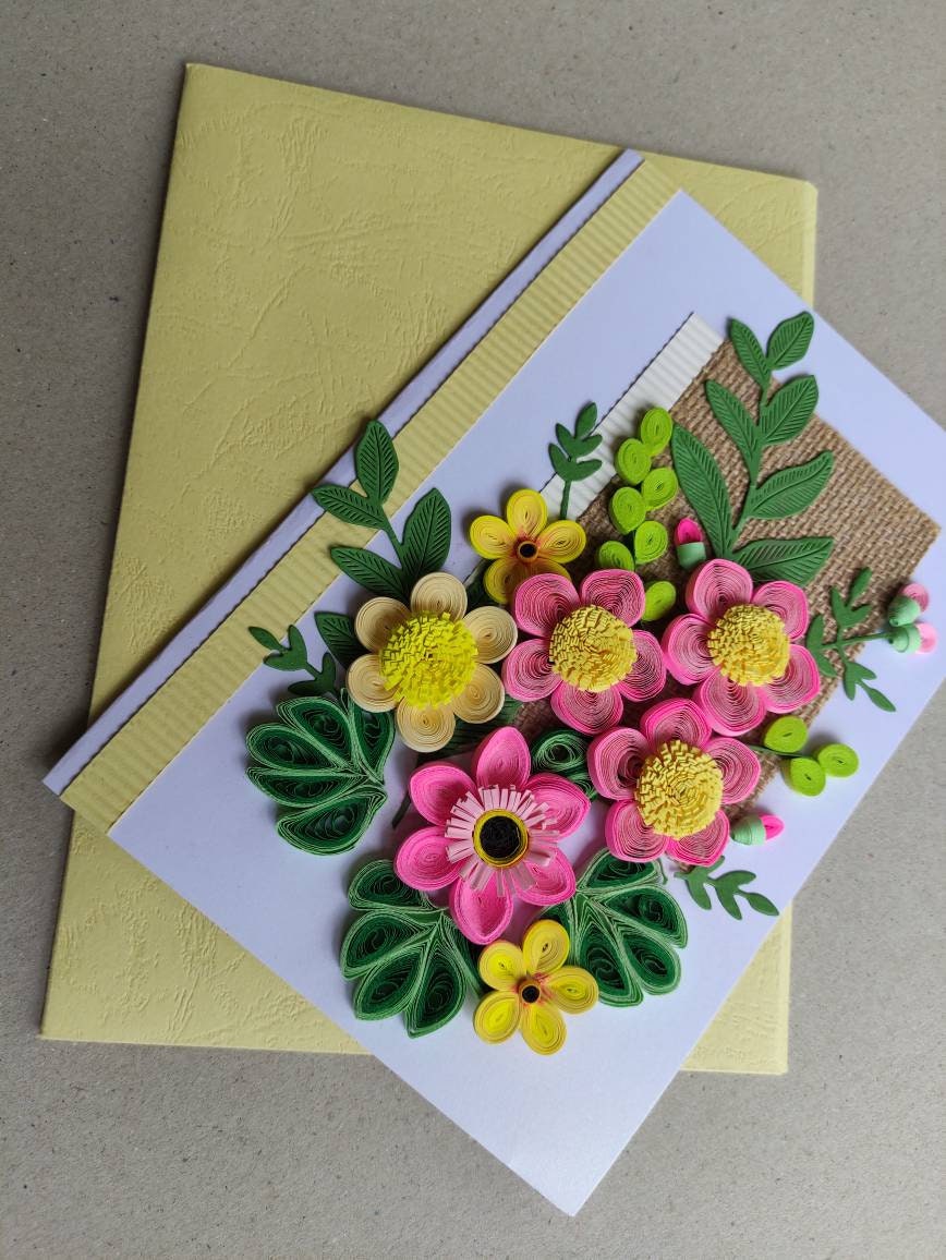 Quilled Card/card for Her/paper Quilling/birthday Card/quilling Card ...