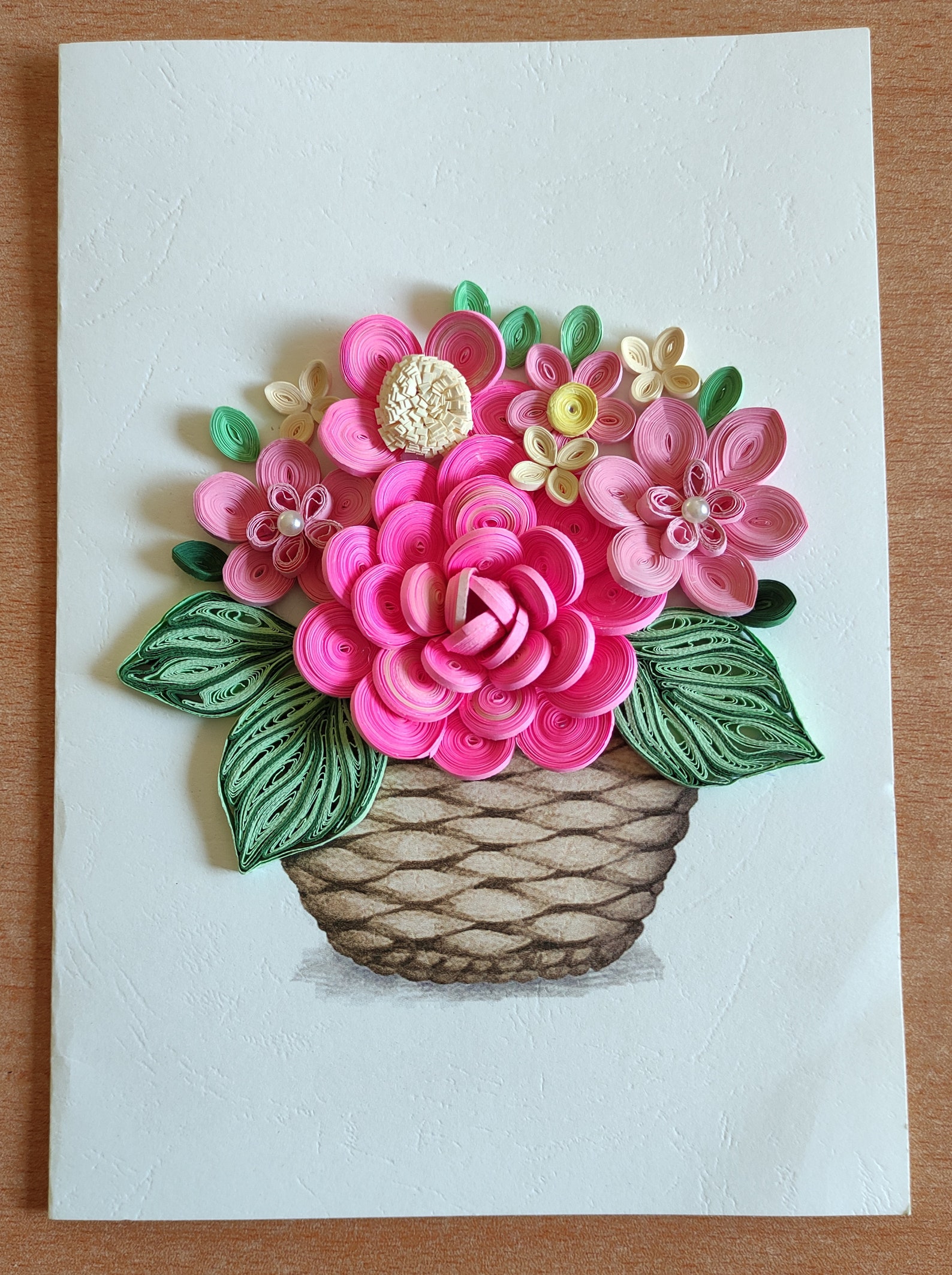 Handmade Quilling Greeting Card/paper Flowers Cards/card for - Etsy