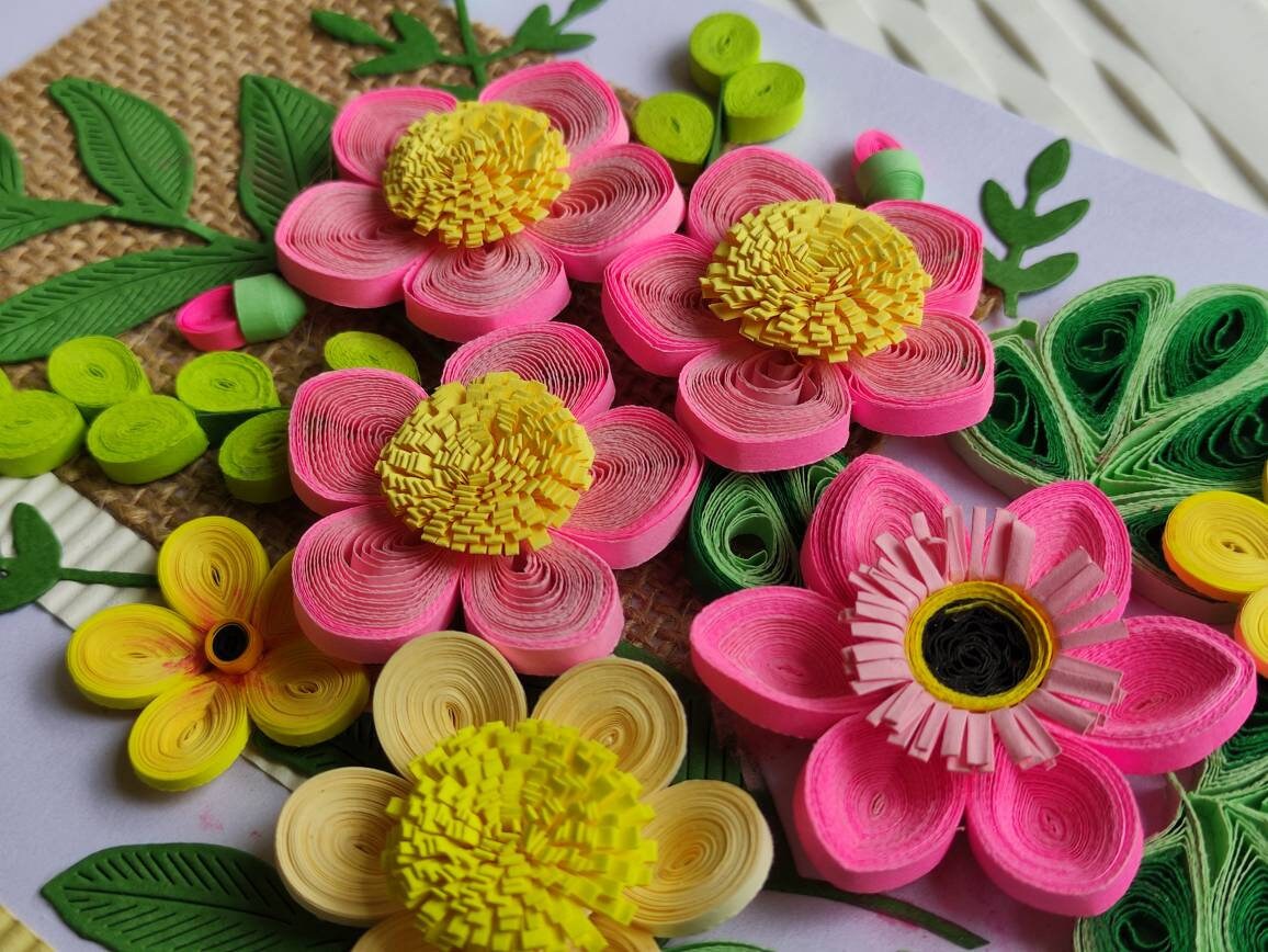 Paper Quilling Flowers Wallpapers