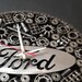 Ford Theme Wall Clock Automotive Art Starter Gears and Chain Auto Decor ...