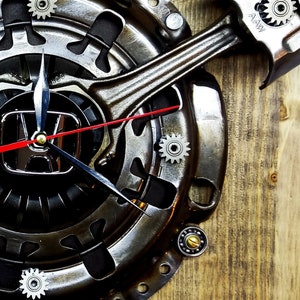 Honda Theme Wall Clock Automotive Art Automotive Pressure Plate Piston ...