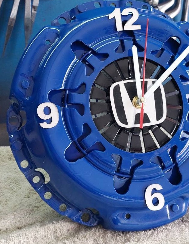 Honda Theme Wall Clock Automotive Art Pressure Plate Auto Home Decor ...