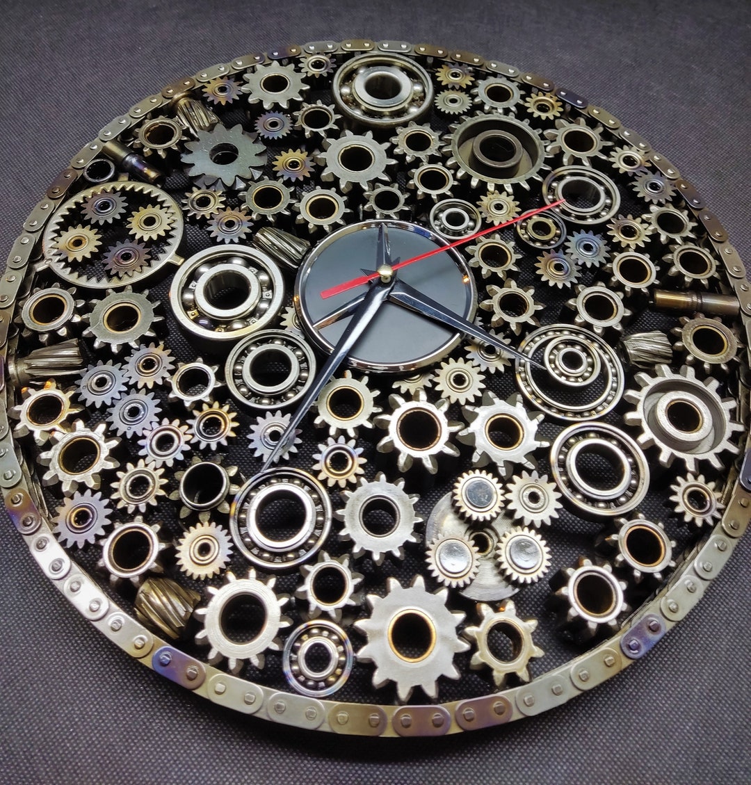 Mercedes Benz Theme Automotive Art Handmade Emblem Wall Clock From ...