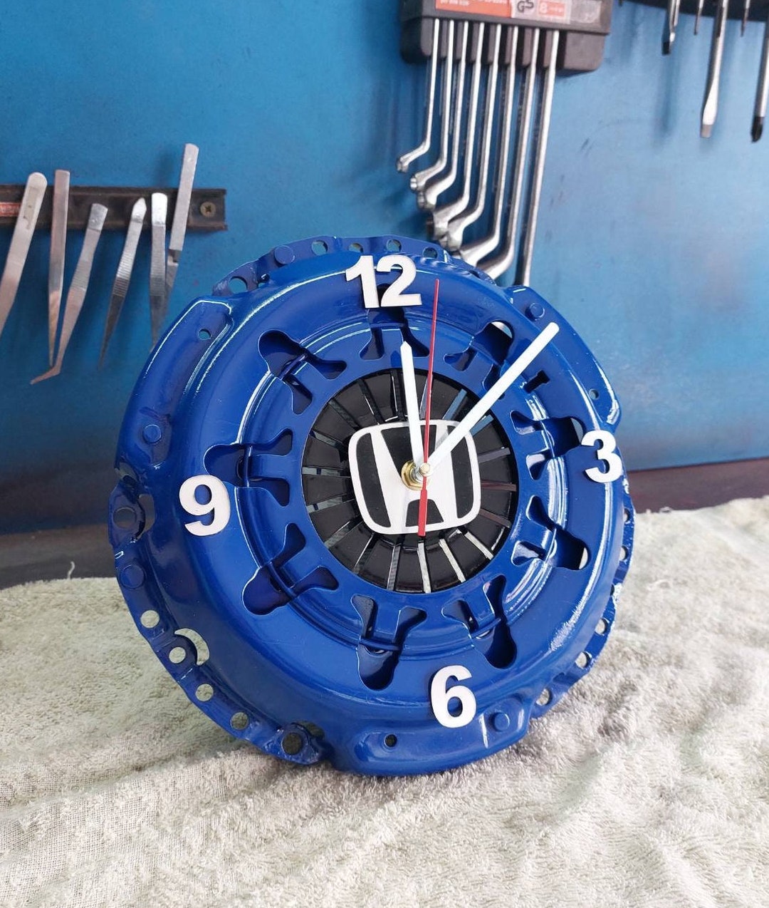 Honda Theme Wall Clock Automotive Art Pressure Plate Auto Home Decor ...