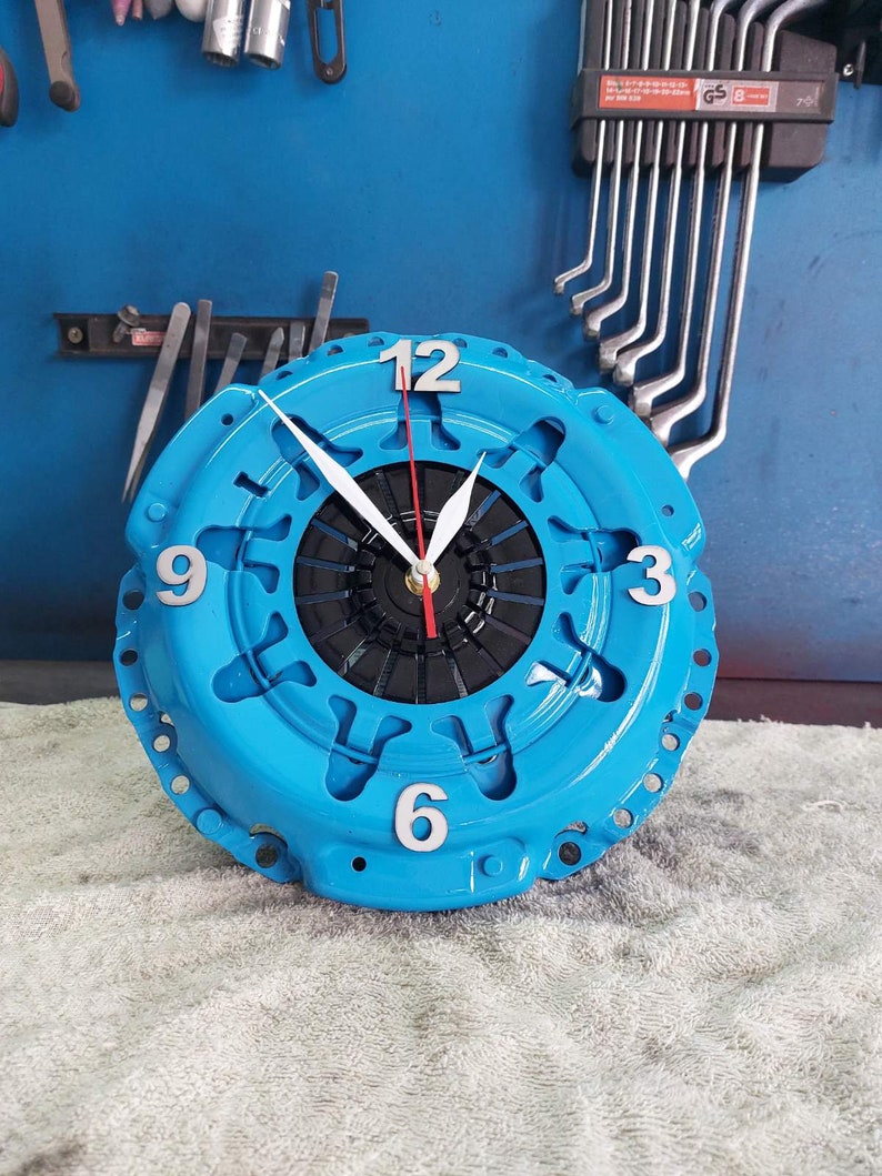 Jeep Theme Wall Clock Automotive Art Pressure Plate Auto Home Decor One ...