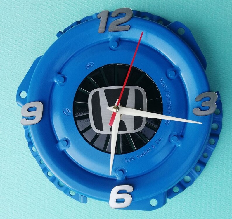 Honda Theme Wall Clock Automotive Art Pressure Plate Auto Home Decor ...