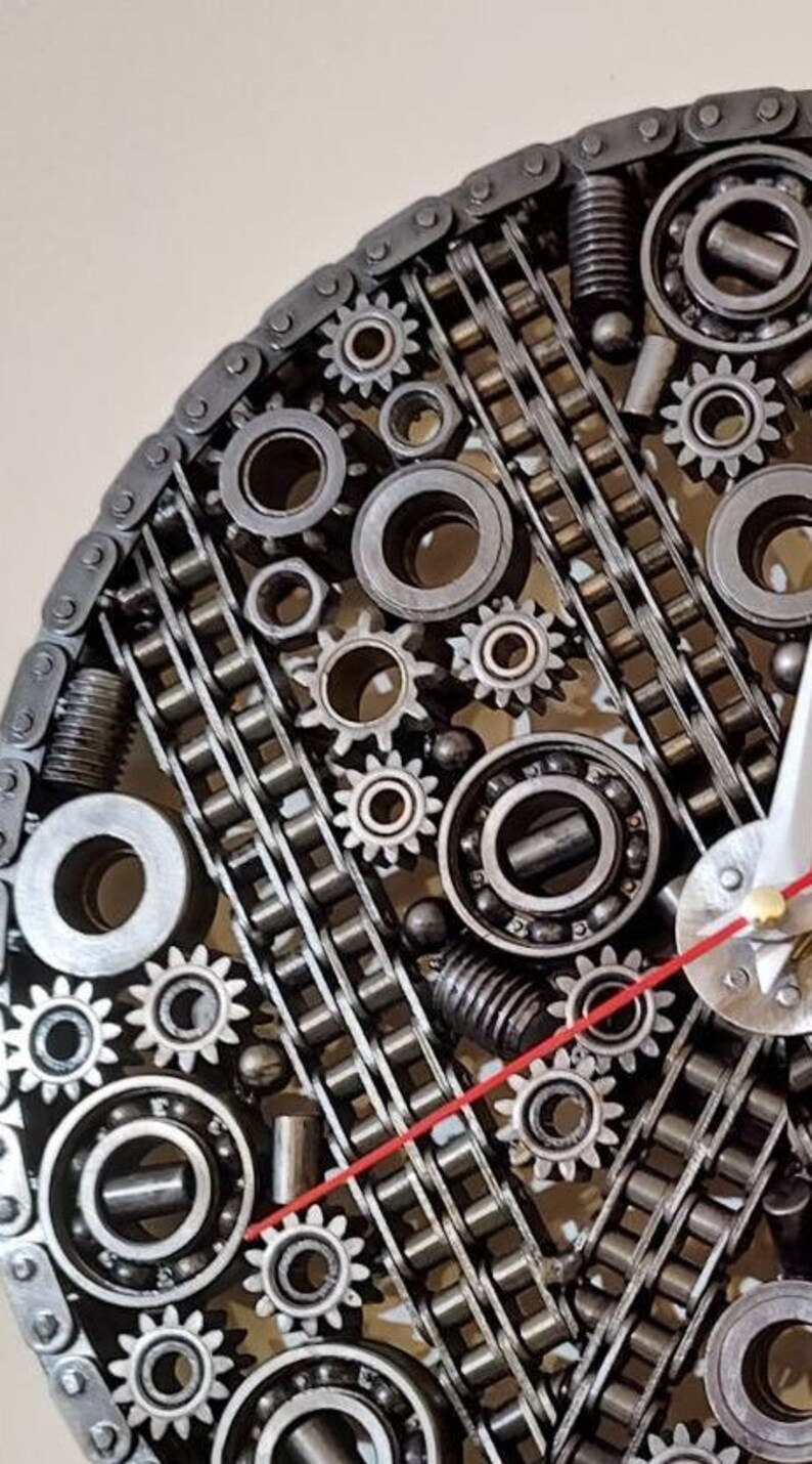 VW Volkswagen Theme Wall Clock Automotive Art Starter Gears & Chain ...