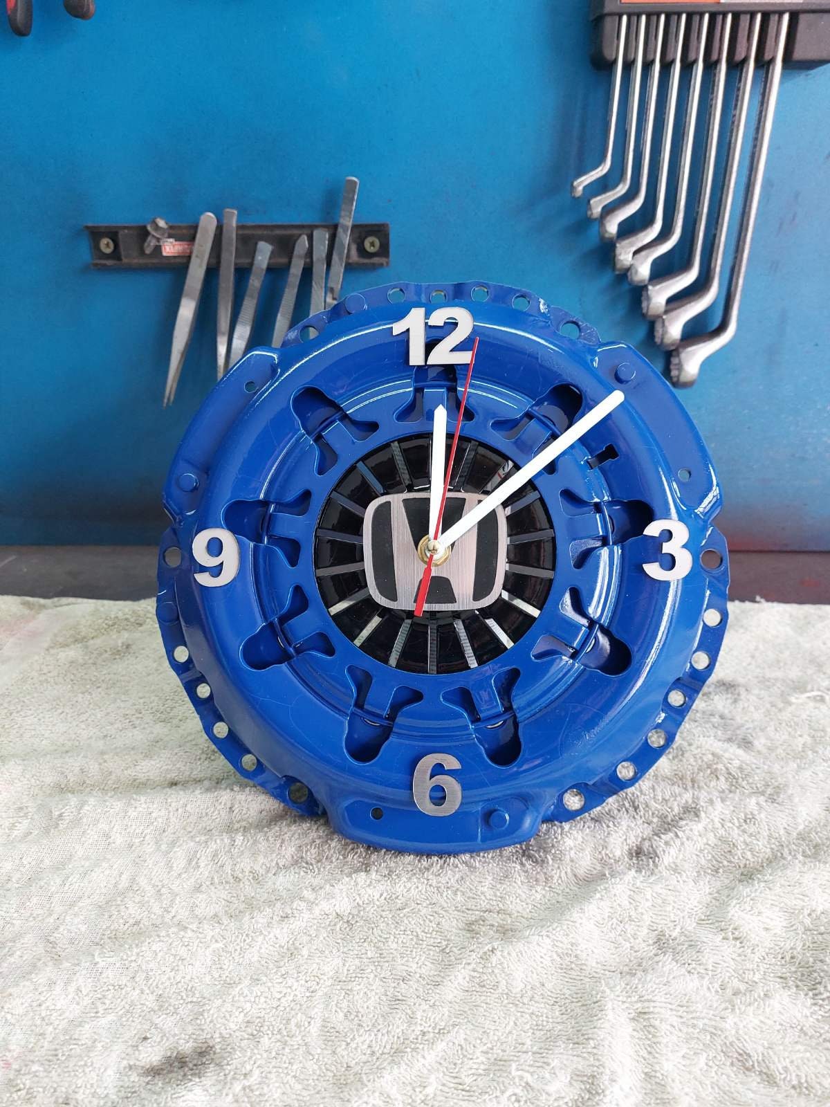 Honda Theme Wall Clock Automotive Art Pressure Plate Auto Home Decor ...