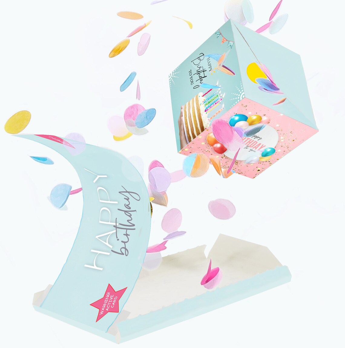 Happy Birthday Surprise Card From Mycube.s. Jumping 3D Pop up - Etsy