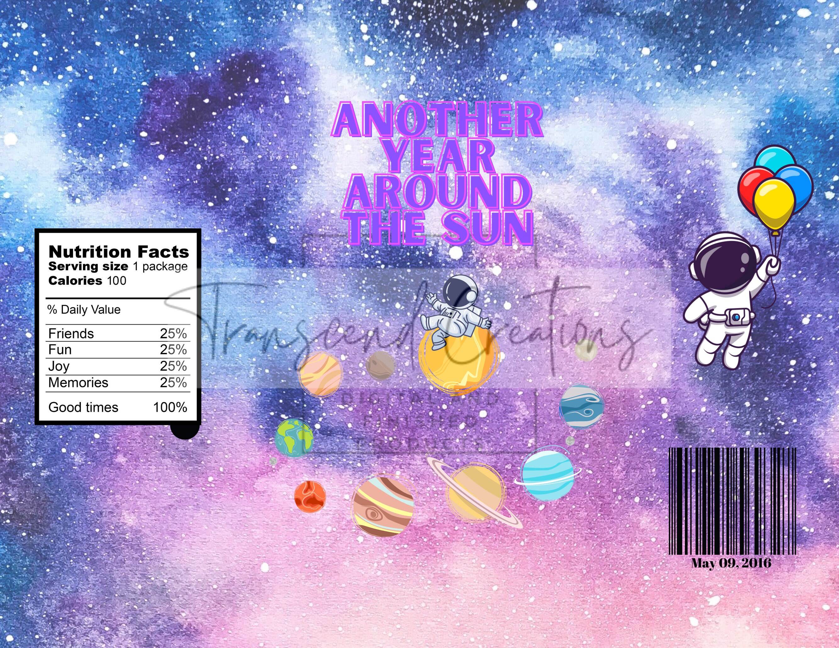 Space Chip Bag - Etsy