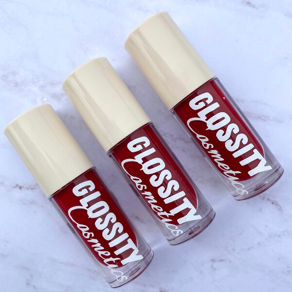 Dark Red Lip Gloss - Etsy