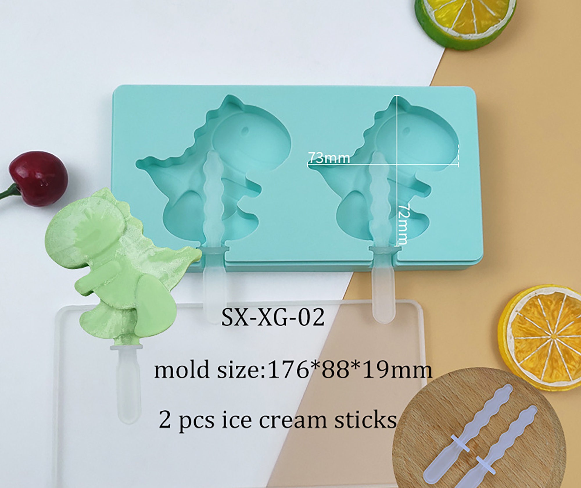 Popsicle Silicone Mold Ice Cream Resin Mold Cartoon Dinosaur - Etsy