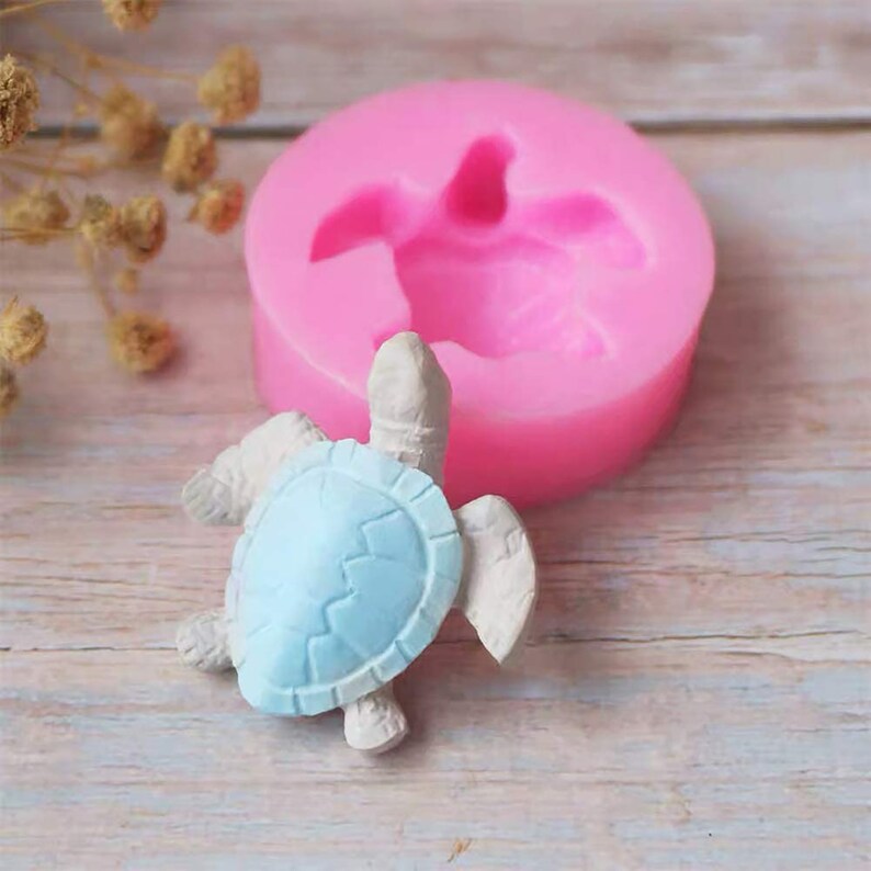 Baby Turtle Mold 3D Tortoise Sea Turtle Silicone Mold Cake | Etsy