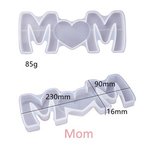 Love Letter Resin Mold, Mom Name Mold, Jewelry Making Silicone Mold ...