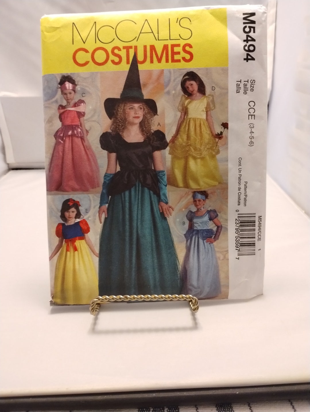 Mccalls Costume Pattern, Princess Costume, Witch Costume, Easy to Sew ...