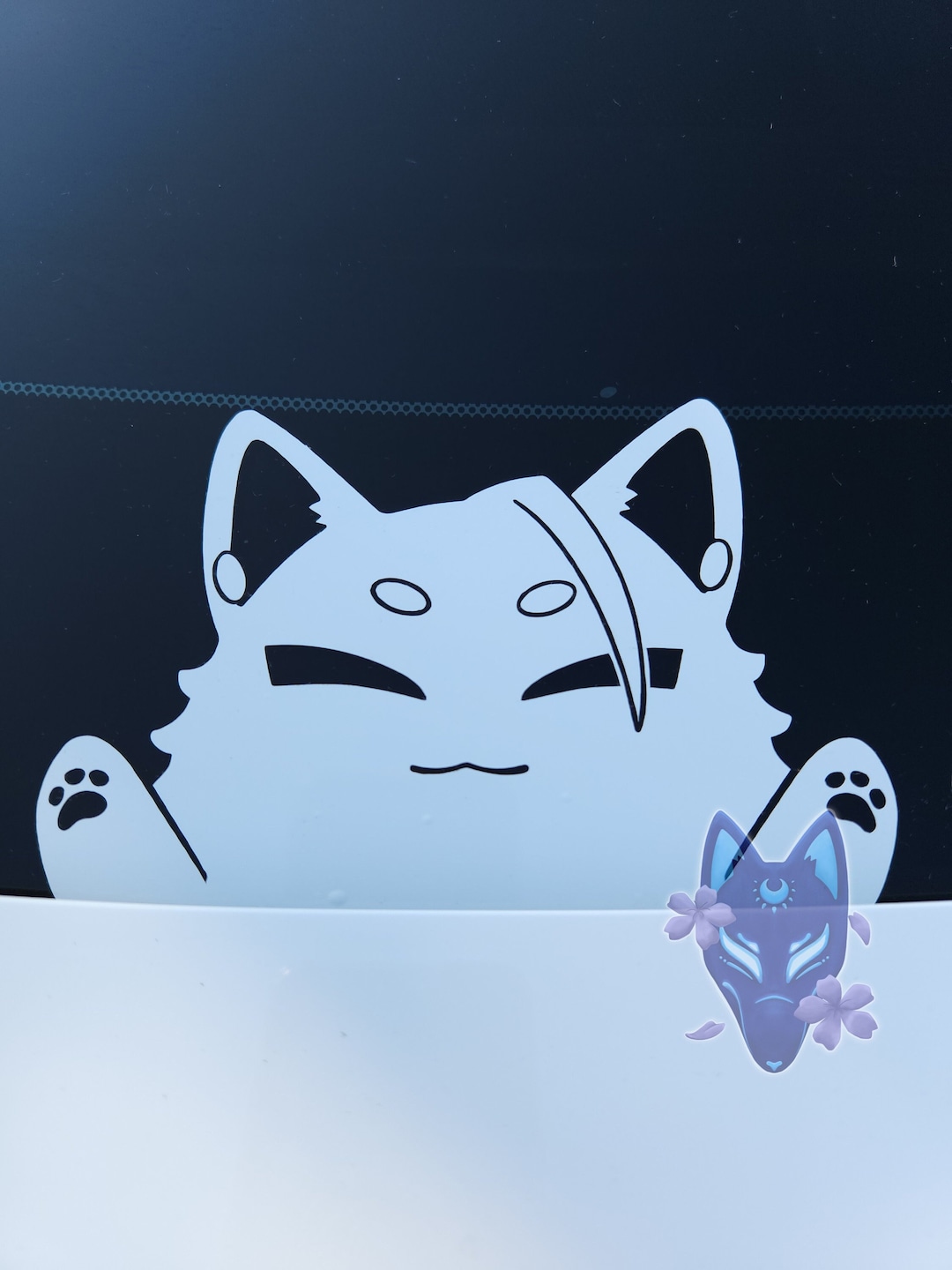 Suguru Geto Cat Peeker Vinyl Decal - Suguru Gato - Jujutsu Kaisen ...