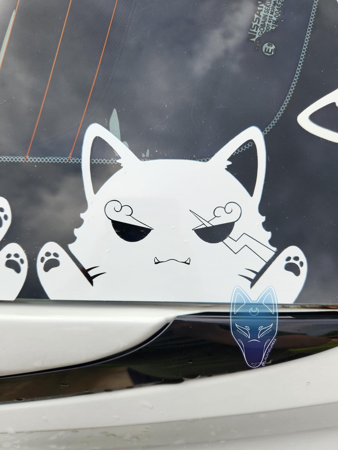 Jinbe Cat Peeker Vinyl Decal - Fishcat Jinbe - Jimbe - One Piece ...