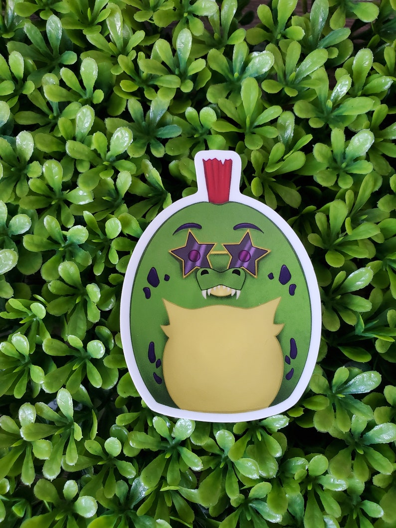 Montgomery monty Gator Plushie Inspired Sticker - Etsy