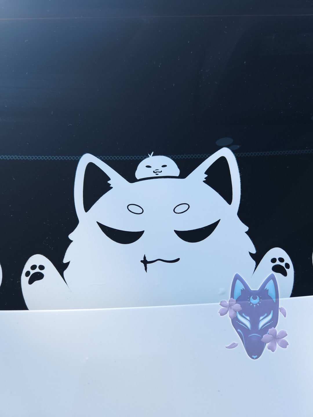 Toji Fushiguro Cat Peeker Vinyl Decal - Toji Fushigpurro - Jujutsu ...