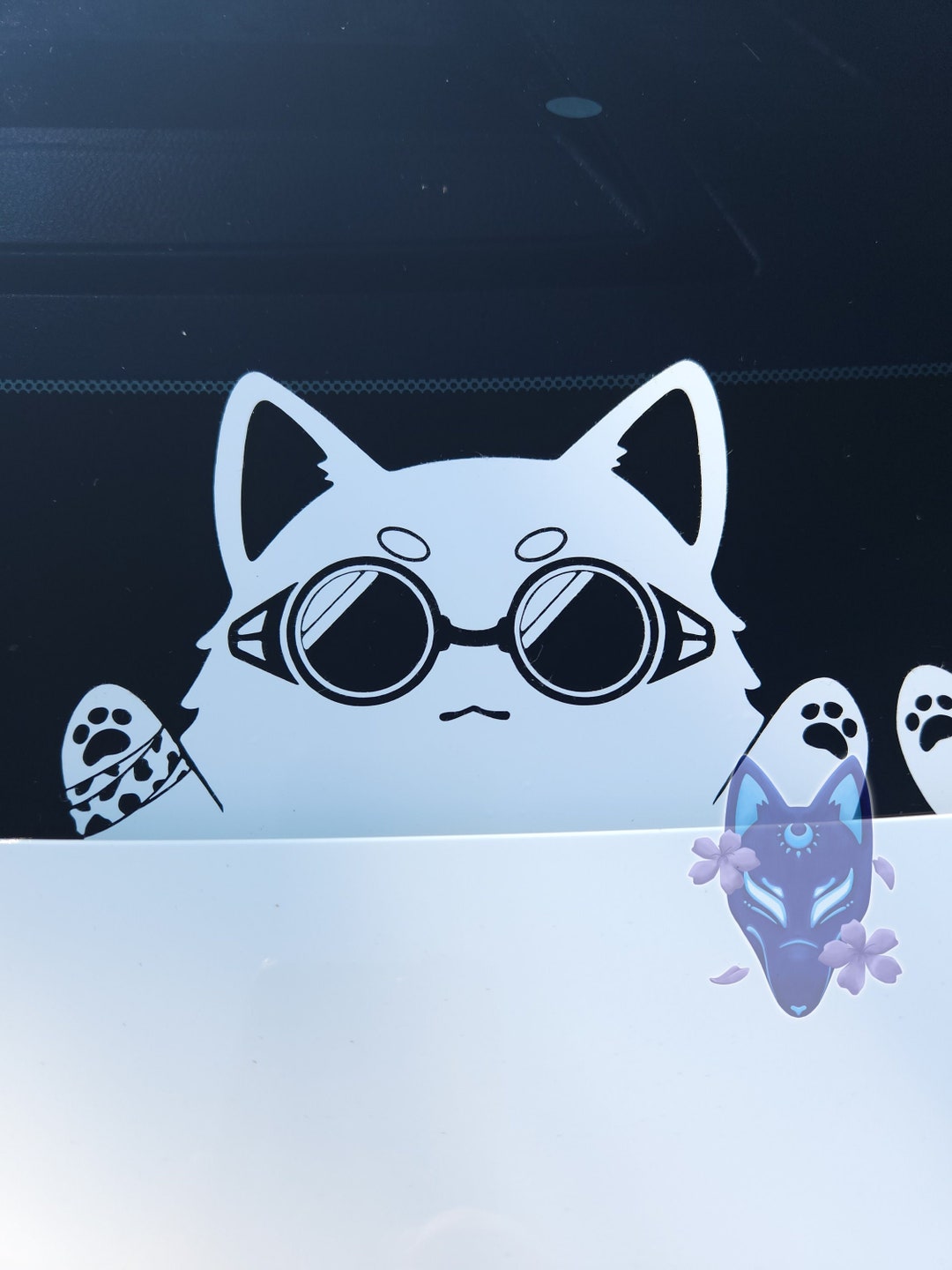 Nanami Kento Cat Peeker Vinyl Decal - Nyanamin Kento - Jujutsu Kaisen ...