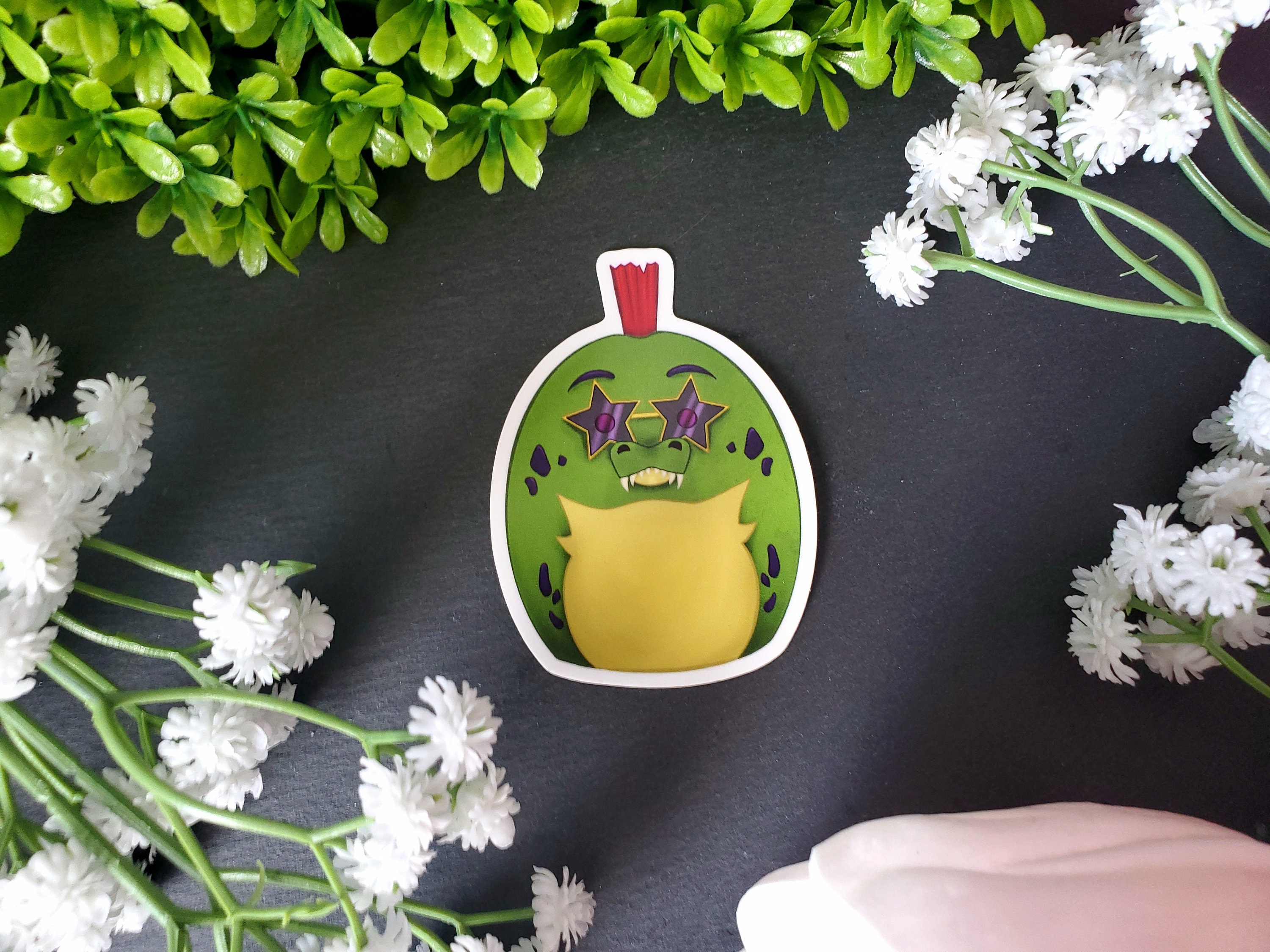 Montgomery monty Gator Plushie Inspired Sticker - Etsy