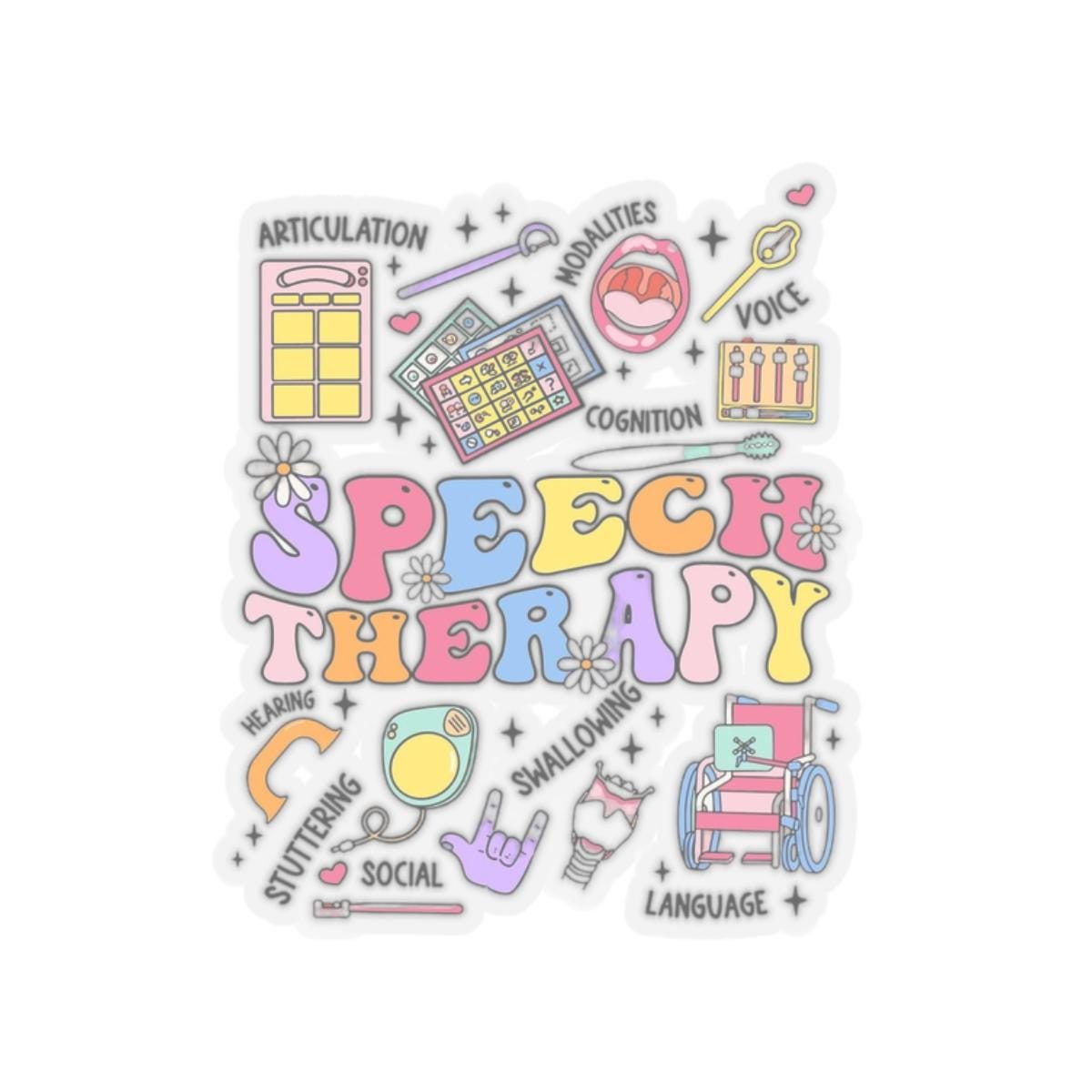Speech Therapy Sticker- SLP- SLPA- Speech Language Pathology Students ...