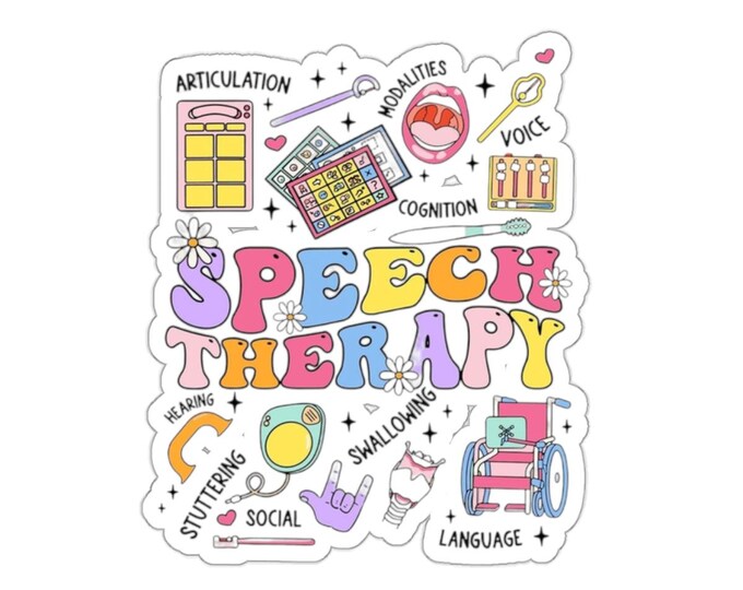 Speech Therapy Sticker- SLP- SLPA- Speech Language Pathology Students ...