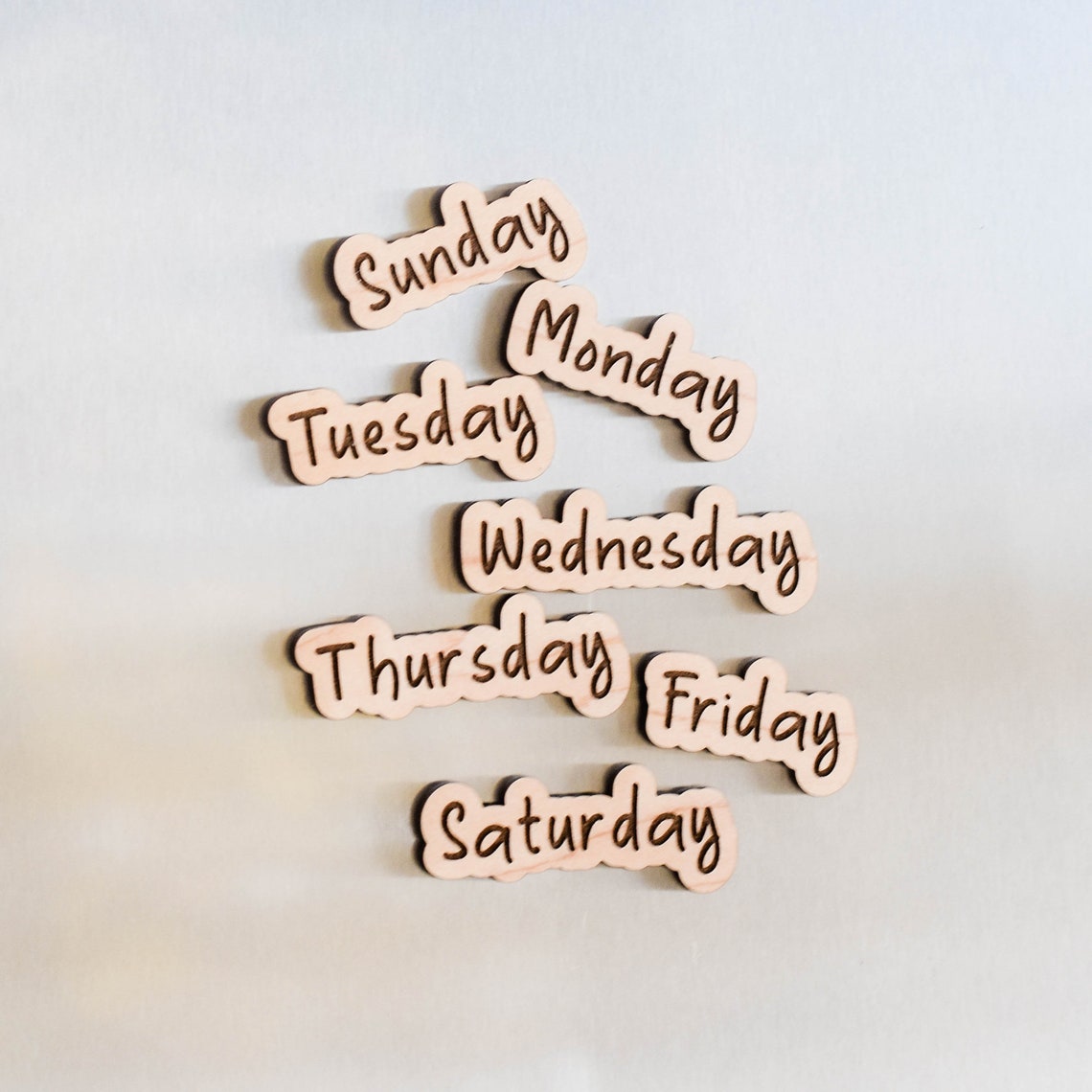 Days of the Week Magnets Organization Magnets Wooden - Etsy