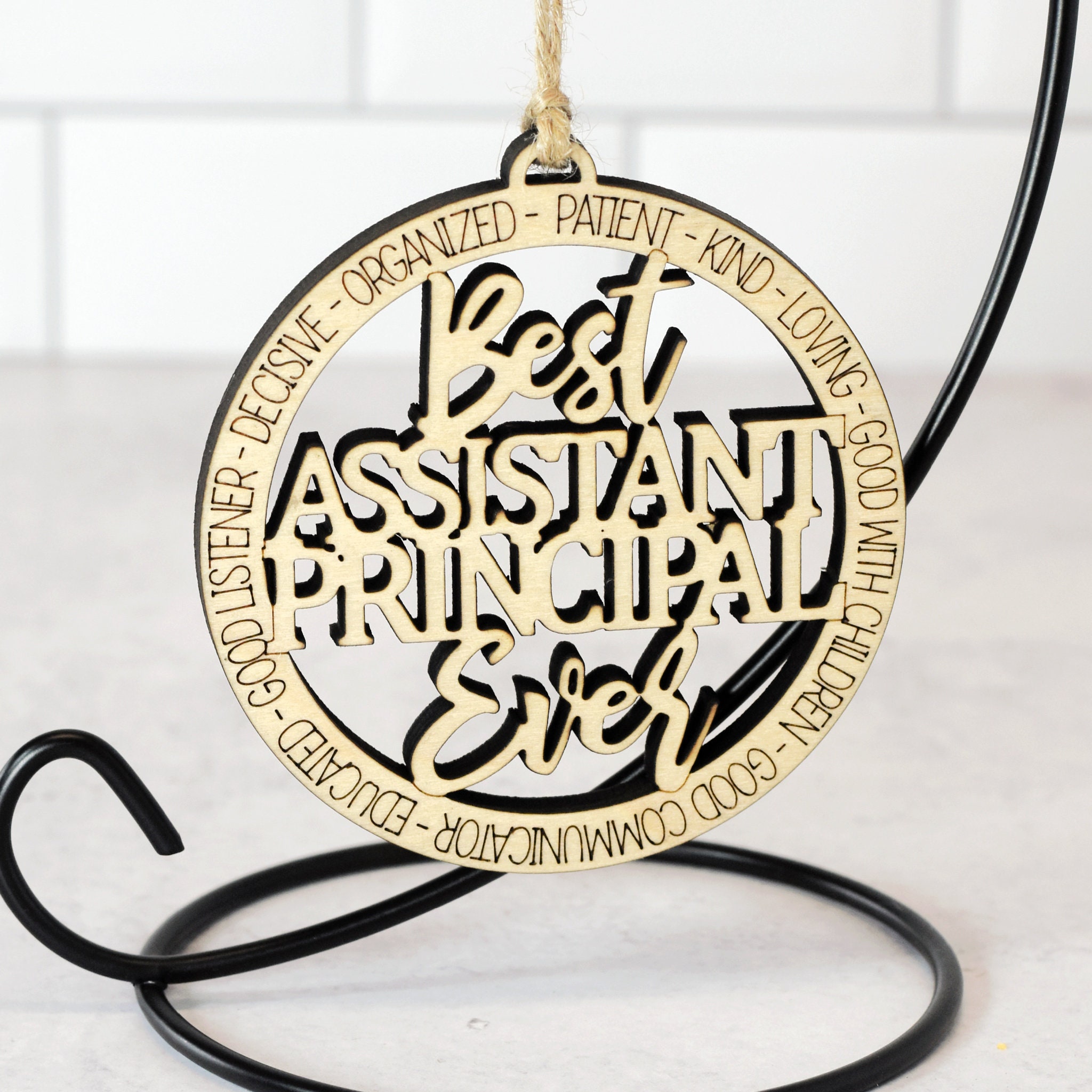 Best Assistant Principal Wood Christmas Ornament, Assistant Principal ...