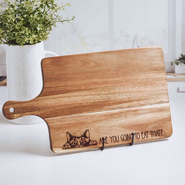 Cat Cutting Board - Etsy
