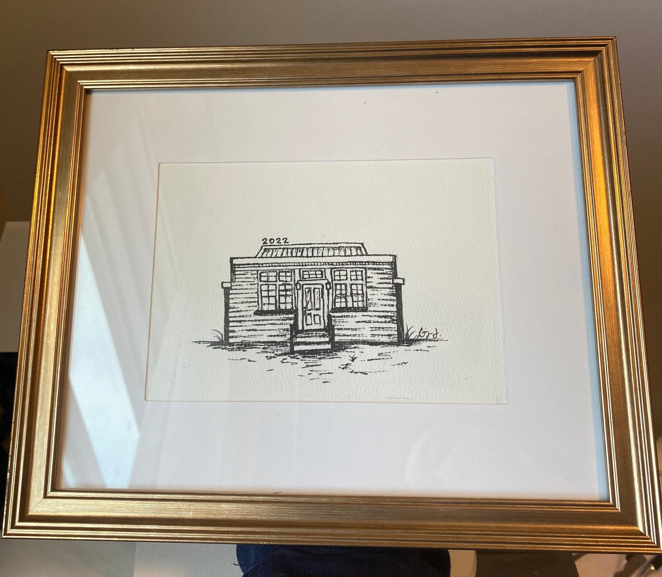 Custom 5x7 Building Drawing - Etsy