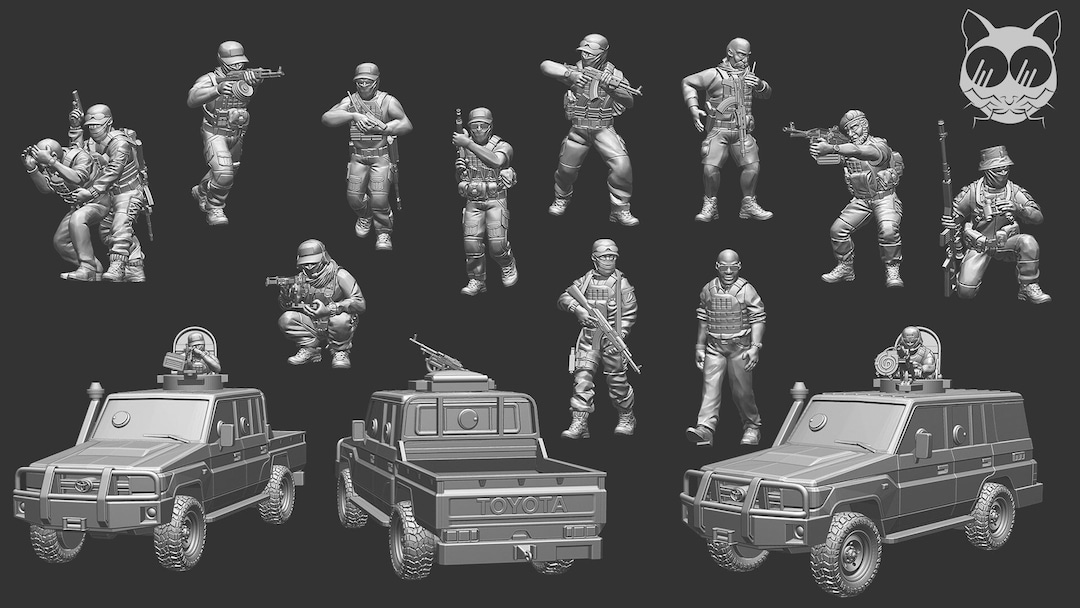 28mm PMC Operators by Miska Miniatures - Etsy