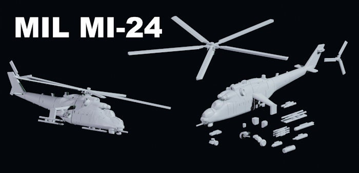 1/100 Scale MIL MI-24 HIND by Jason Miller - Etsy