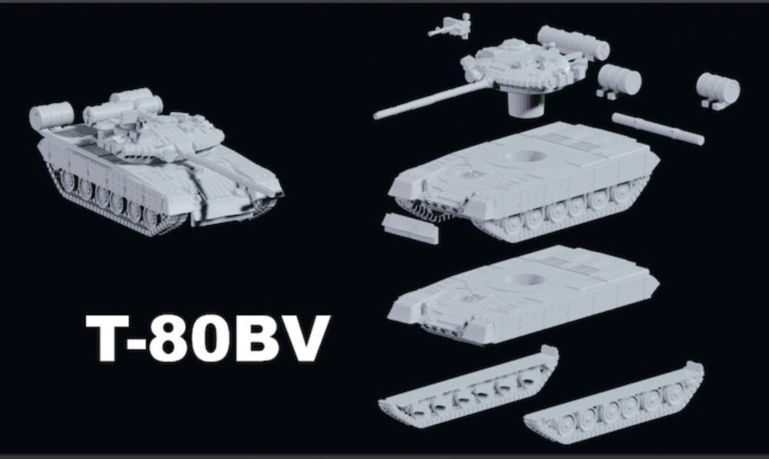 1/100 Scale T-80 Family of Vehicles by Jason Miller - Etsy