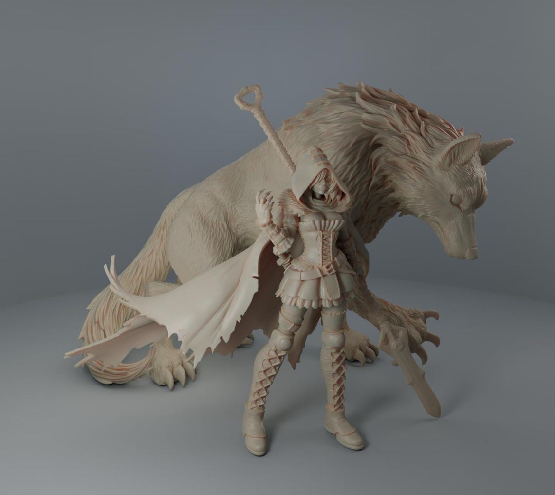 Grimm Hunters: A New Reckoning Little Red by Mythologic Arts Studio - Etsy