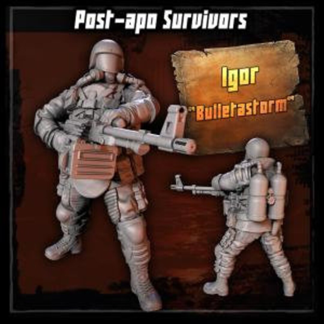 32mm Post Apocalyptic Mercenaries by Orzol Studio - Etsy