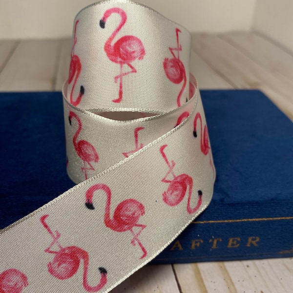 Flamingo Ribbon Wired - Etsy