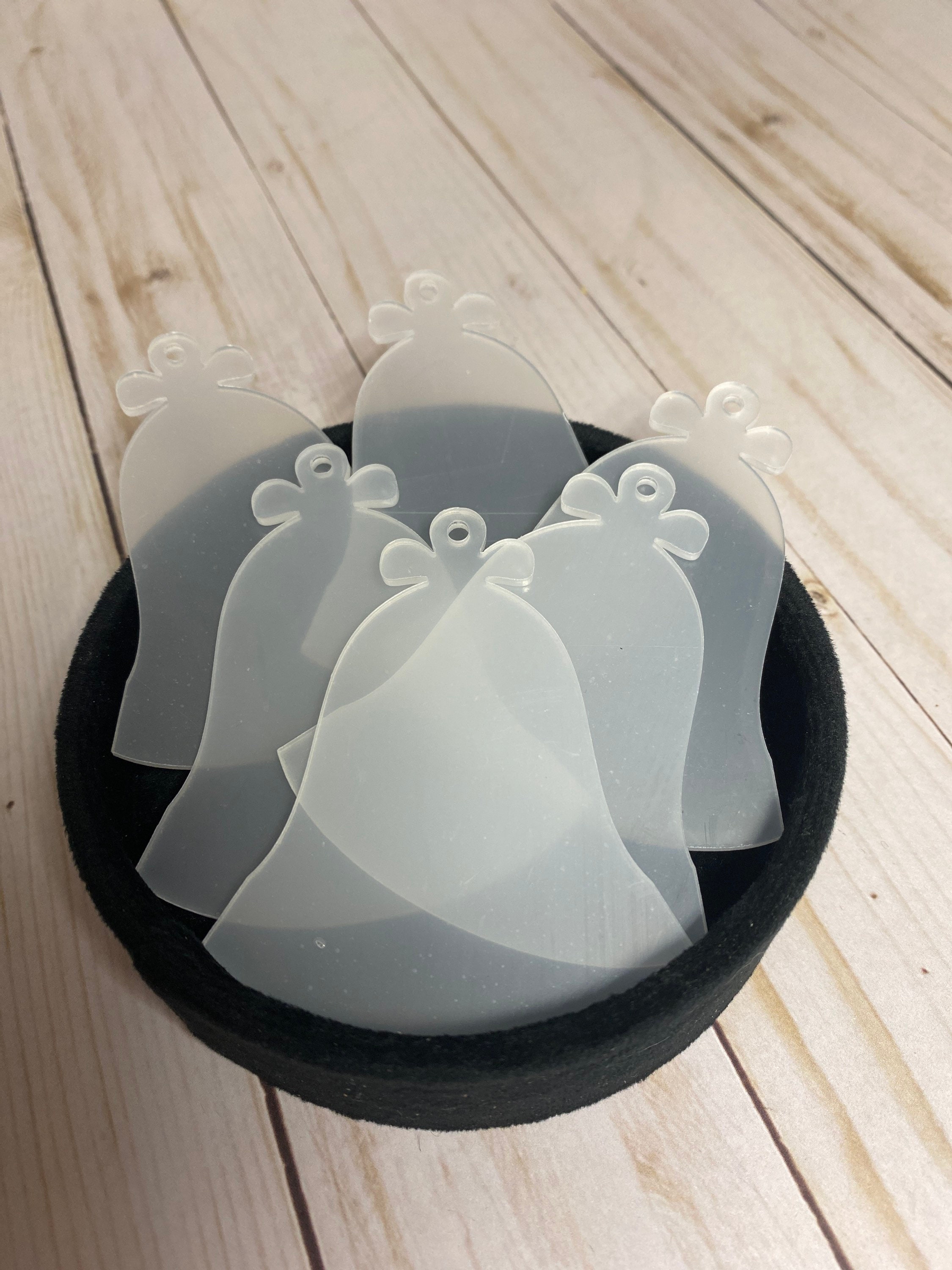 Bell Clear Acrylic Blanks Christmas Church Choir Bell Resin - Etsy