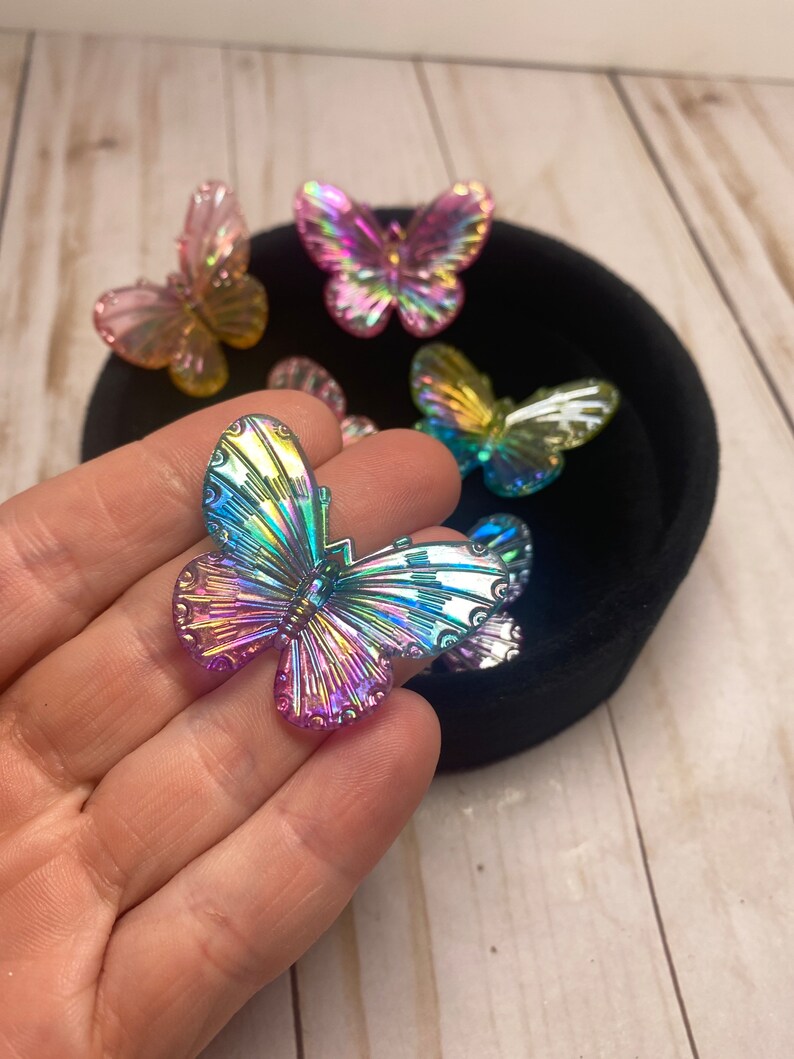 6 Miniature Acrylic Butterflies Tiny Butterflies Dollhouse - Etsy