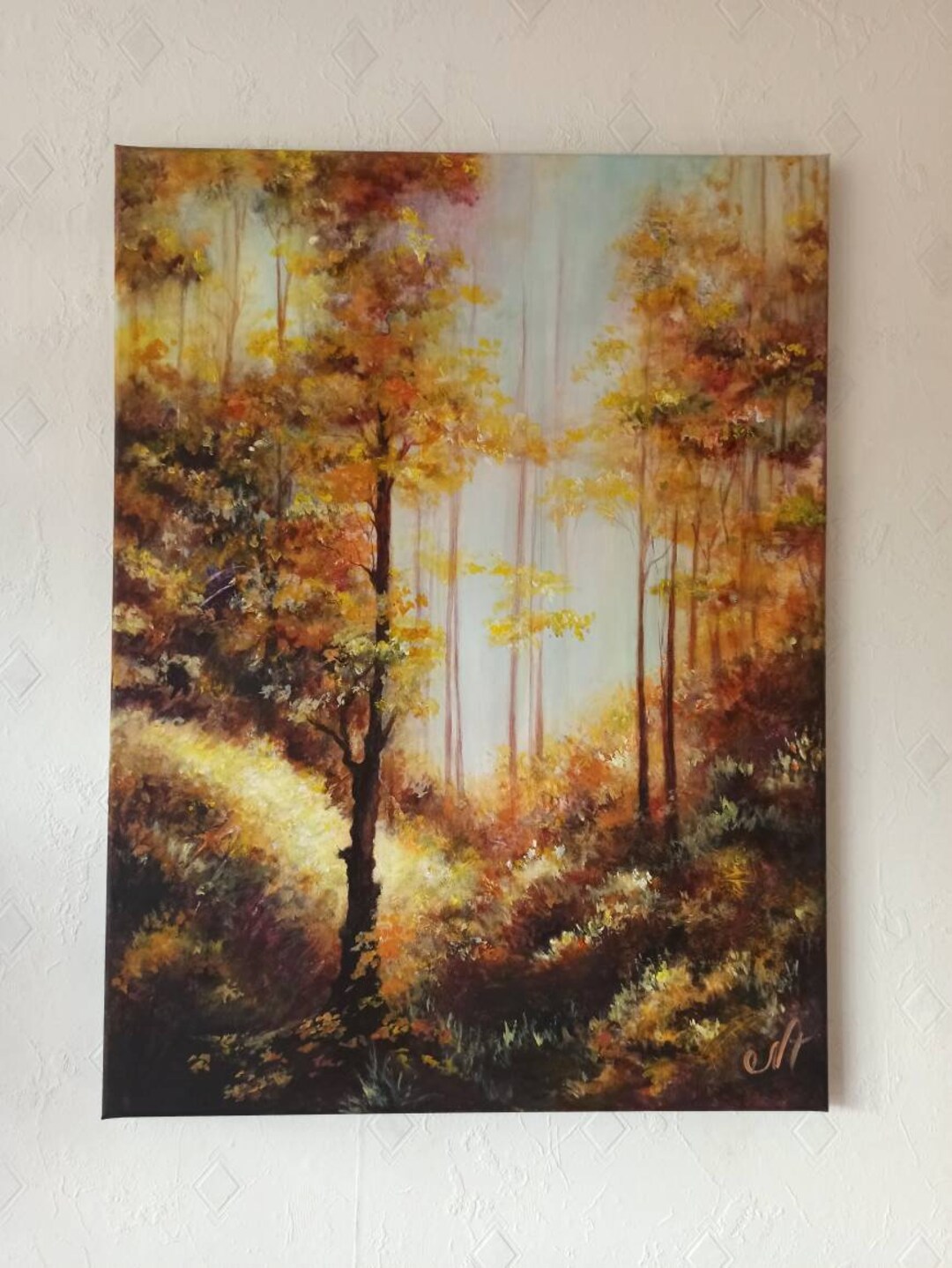 WALZER A-MOLL // 80 X 60 Cm Acrylic Painting Signed Original - Etsy