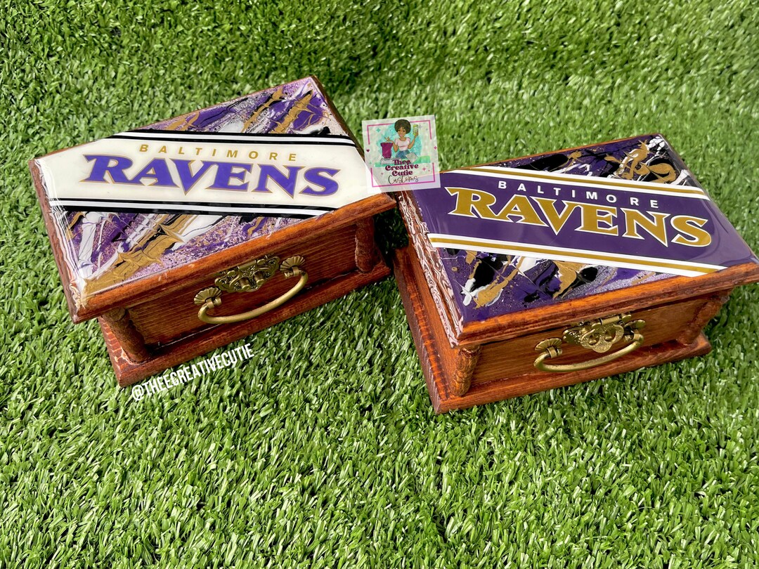 Baltimore Ravens Wooden Keepsake Box, Baltimore Ravens Gift Box, Ravens ...
