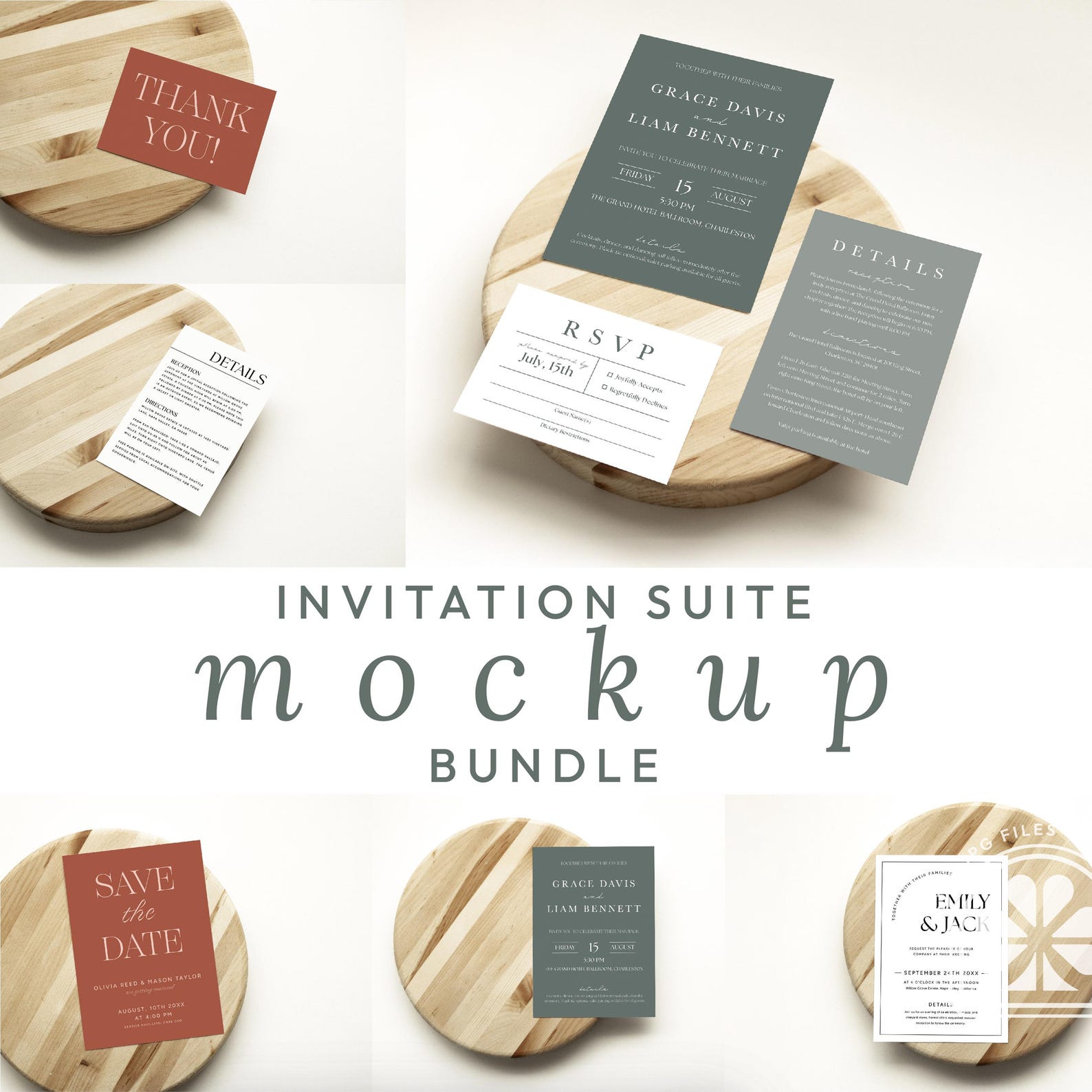 Listing Photo Template Wedding Suite Invite Mockup Bundle Easy Edit ...