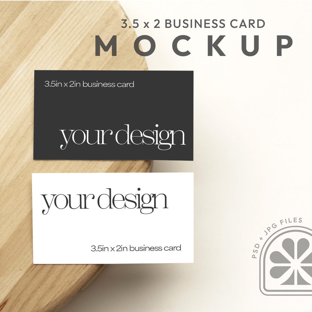Listing Photo Template Business Card Mockup Easy Edit Photoshop Mockup ...