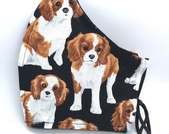 Cavalier King Charles Face Mask - Etsy