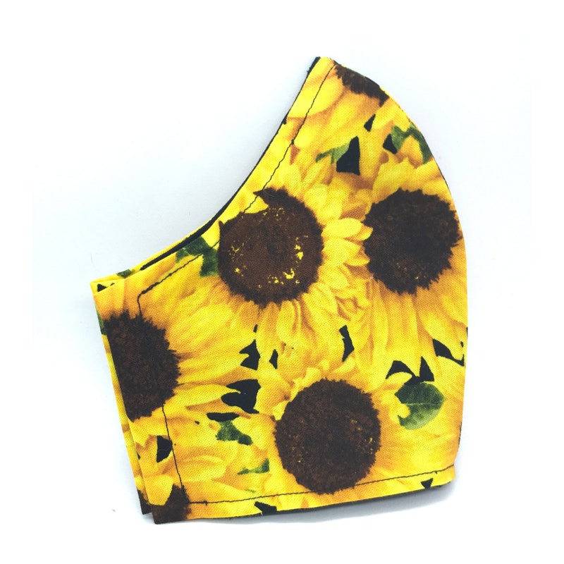 Sunflower Face Mask - Etsy