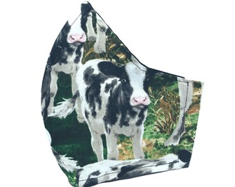 Cow Face Mask | Etsy