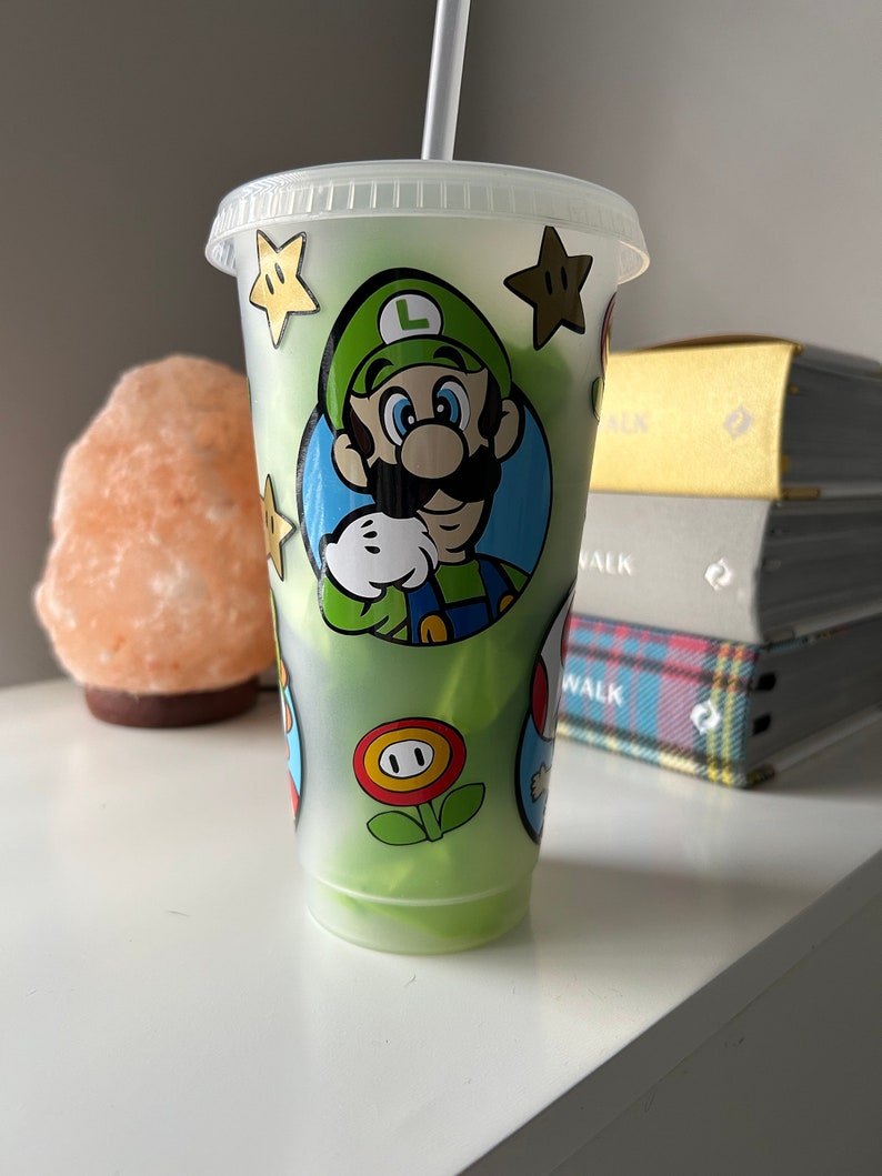 Super Mario Cup Mario Luigi Yoshi Toad Gaming Nintendo Cold Cup ...