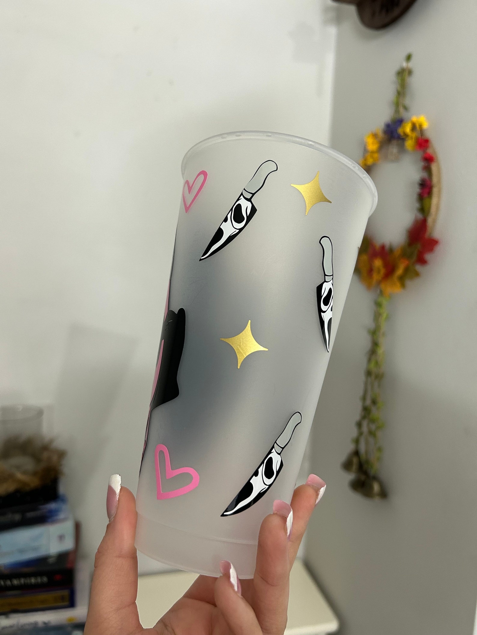 Scream Cup Horror Halloween Cold Cup Reusable Tumblr 24oz - Etsy